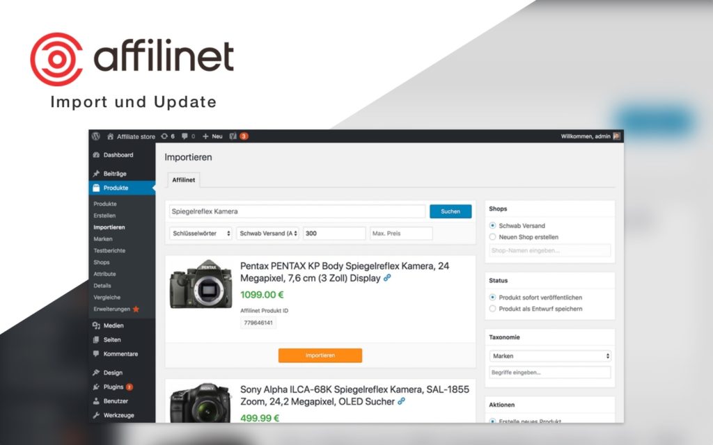 Affilinet Import und Update - das beste Affilinet Affiliate Plugin ...